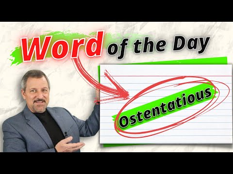 Ostentatious - What Does it Mean? #shorts