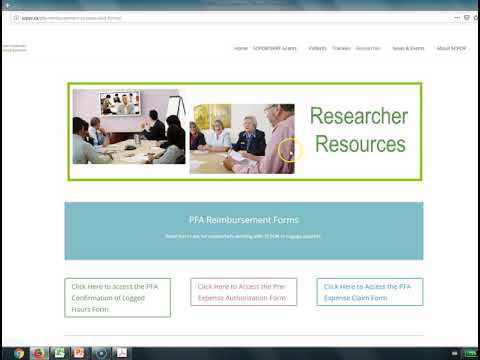 PFA Pre Expense form video