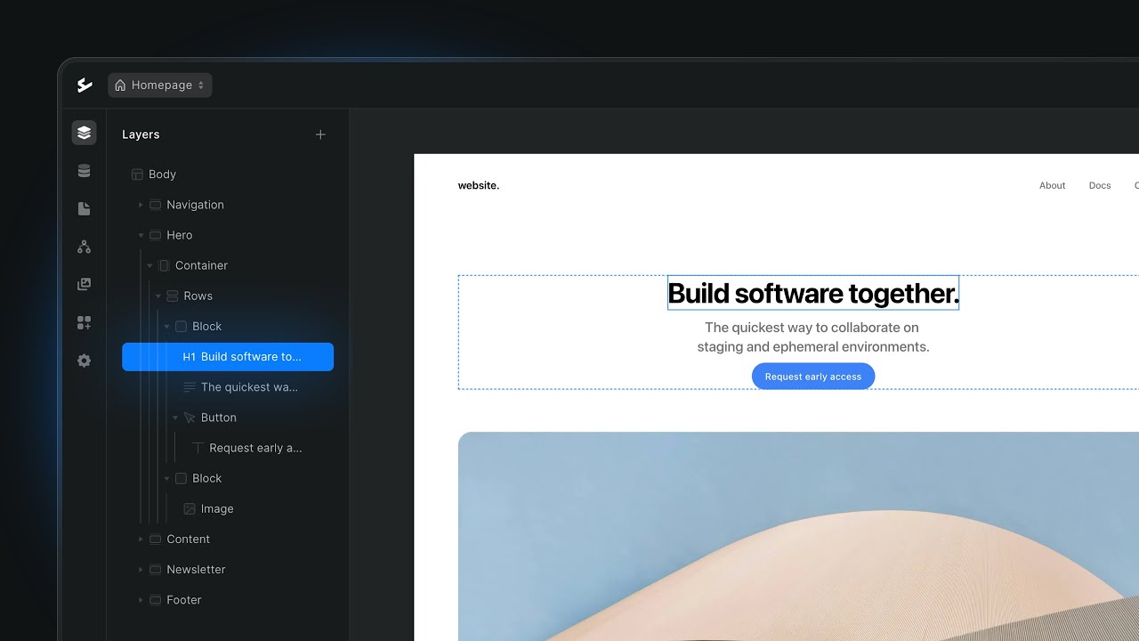 Ycode: Building a Landing page with No-code