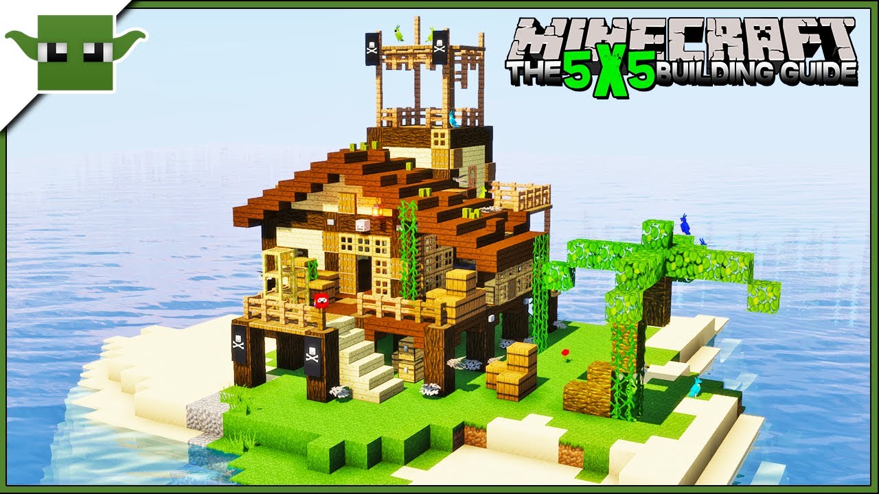 Minecraft PIRATE House | 5x5 Building Tutorial - Minecraft Builders