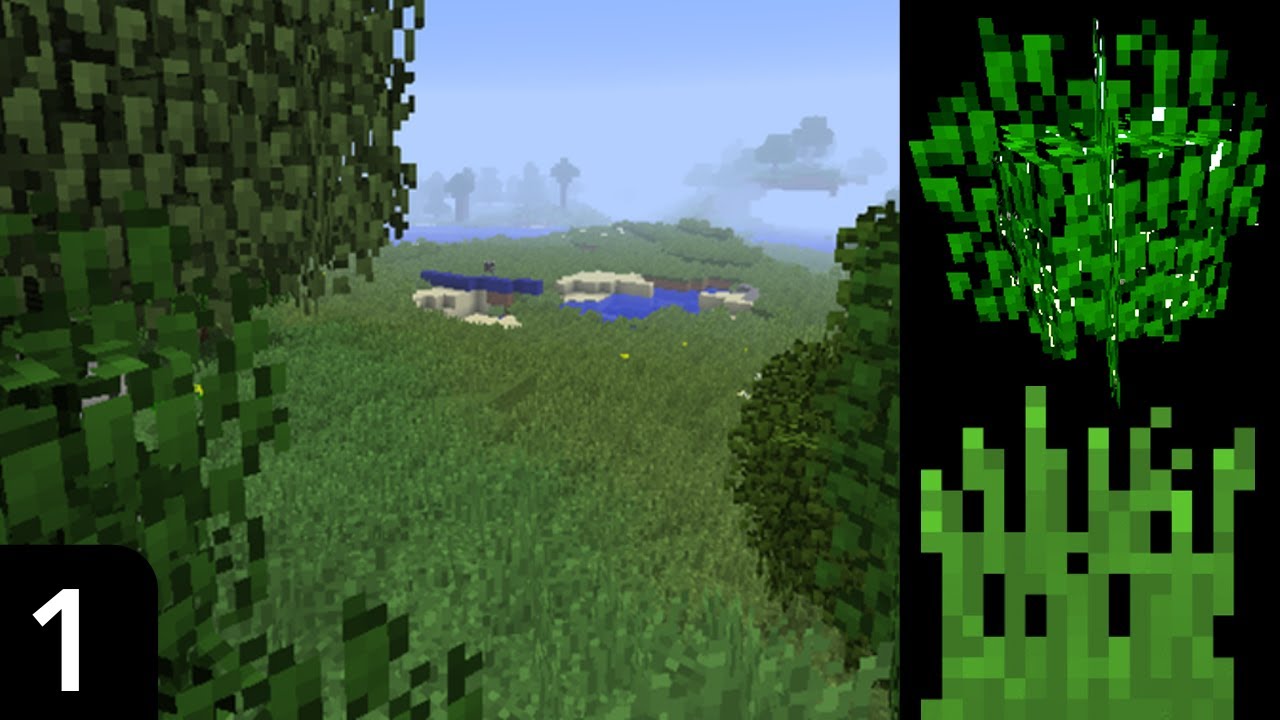 Minecraft - Better Grass and Leaves No Mods! (Custom Models Tutorial)