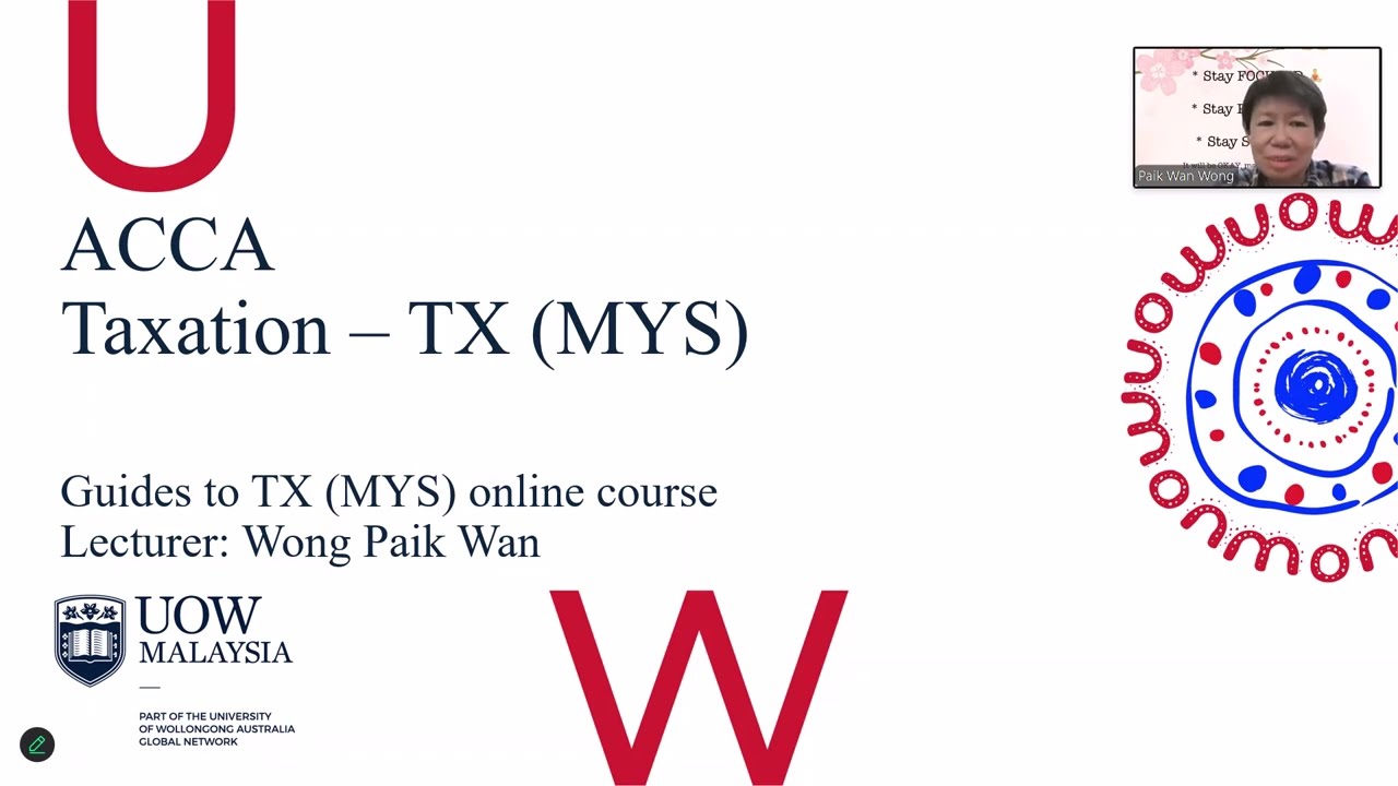 ACCA TX (MYS) Taxation (Full Course Jun'25 sitting) | UOW Malaysia ...