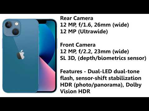Apple iPhone 13 Full Specifications | Mobile Specifications | Latest Mobile FAQ