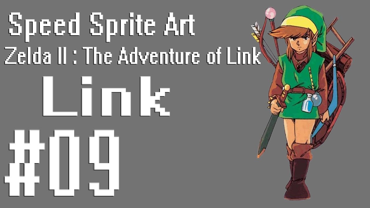 Speed Sprite Art #09 ~ Zelda II [2] : The Adventure of Link (NES) [Link]