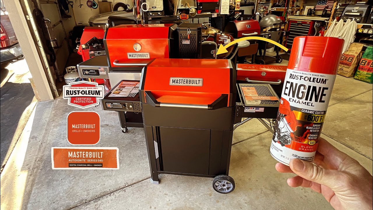 How To Custom Paint Your BBQ Grill! / Masterbuilt Gravity & Autoignite Smoker-Grill! / Super Simple!