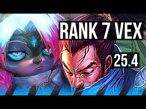 VEX vs YASUO (MID) | Rank 7 Vex, Dominating | VN Challenger | 25.4