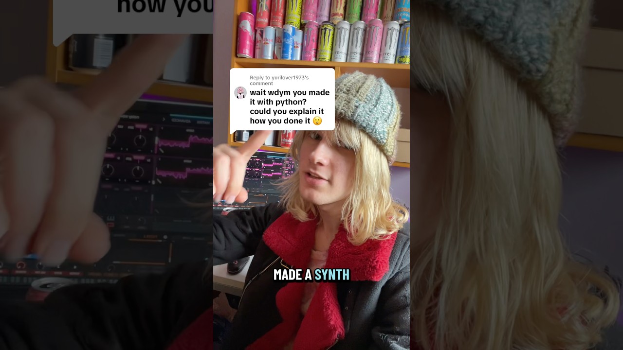a synth i programmed in python! #musicproduction #sounddesign #dsp #synthesis #synth #python #vital