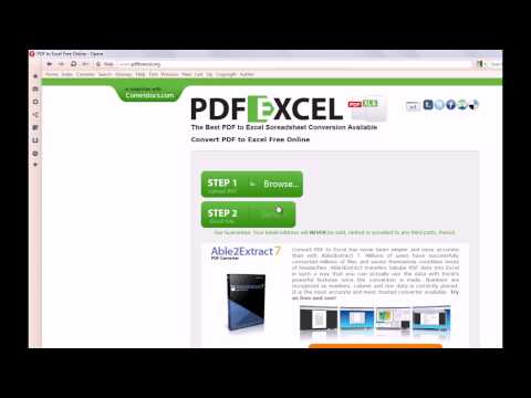 Convert PDF Table to Excel Spreadsheet Free Online