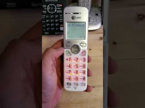 How to reset your At&t or V-tech handset part 1