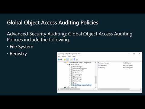 Windows Server Advanced Security Auditing: Global Object Access