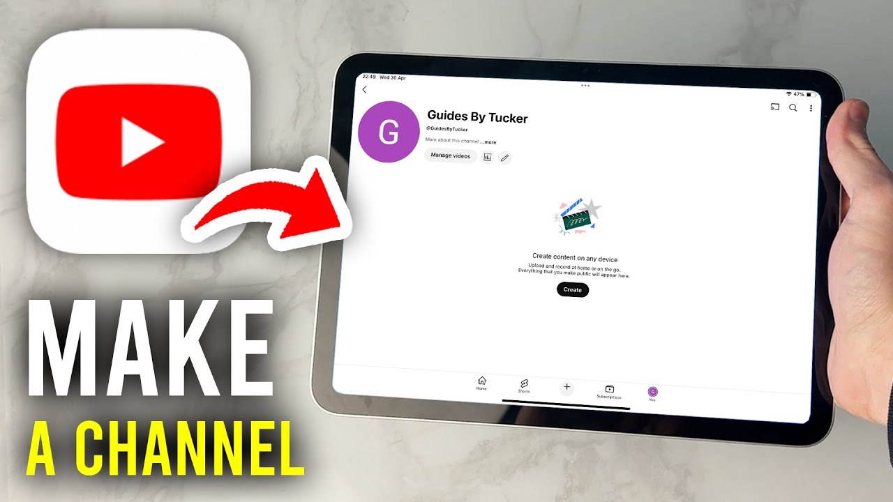 How To Make YouTube Channel On iPad - Full Guide