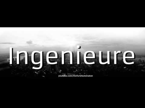 How to Pronounce Ingenieure in German