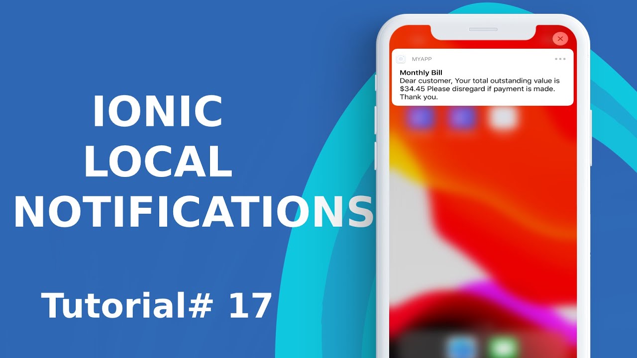IONIC LOCAL NOTIFICATIONS  Tutorial #17