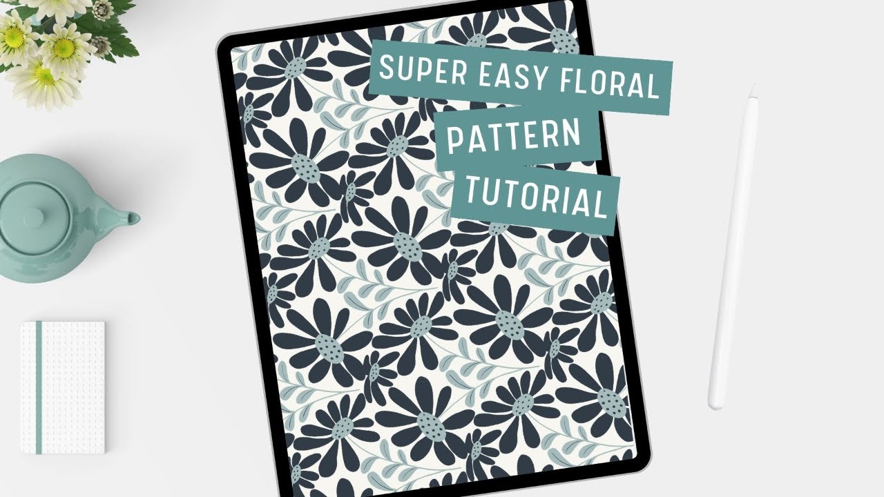 Patterns are super easy with this trick 😲 #procreate #pattern #shorts