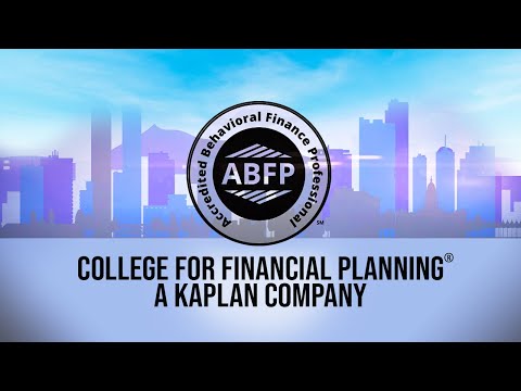 Accredited Behavioral Finance Professional Program | College for Financial Planning, a Kaplan Co.