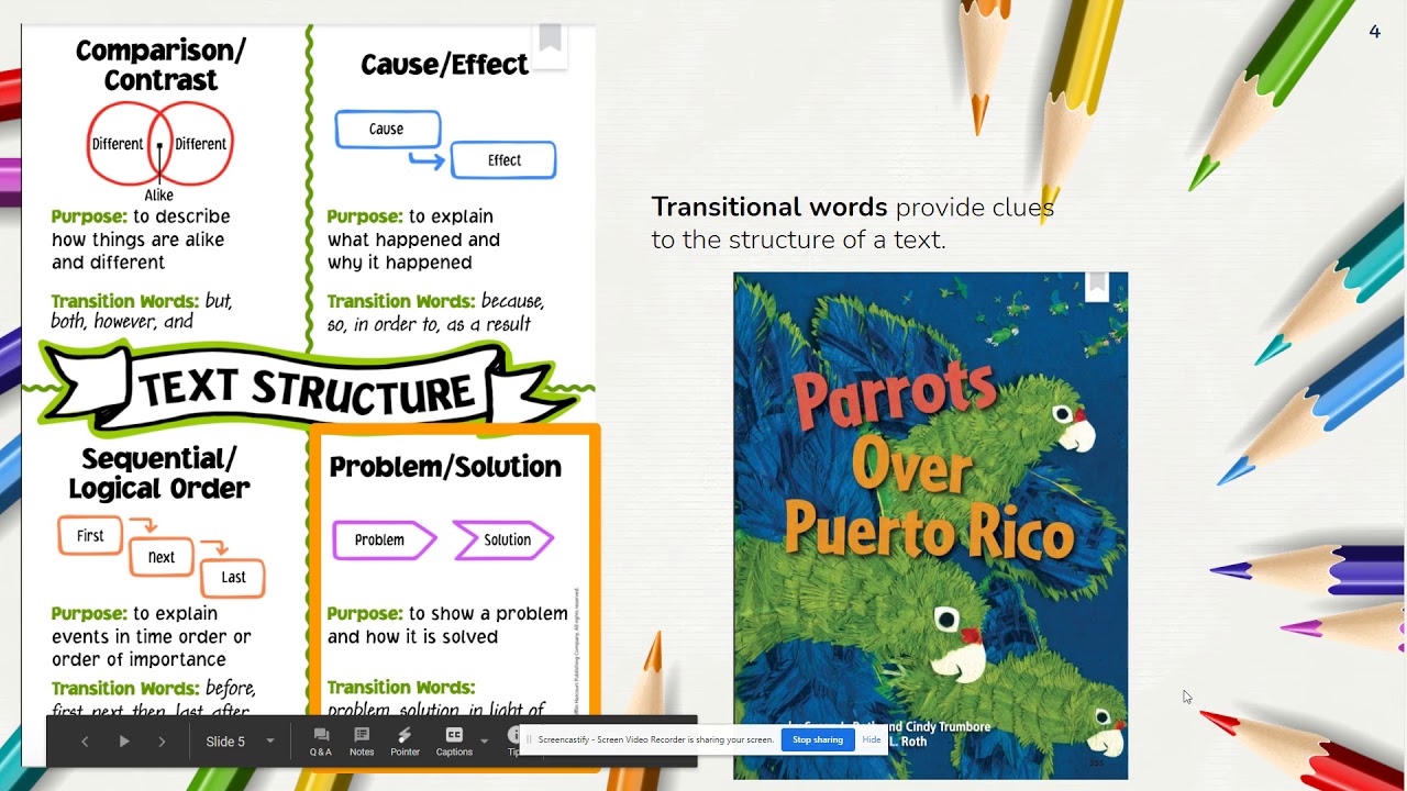 Reading Workshop 12/7- Problem/Solution Text Structure