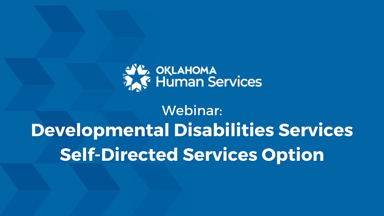 Webinar: Developmental Disabilities Services Self-Directed Services Option