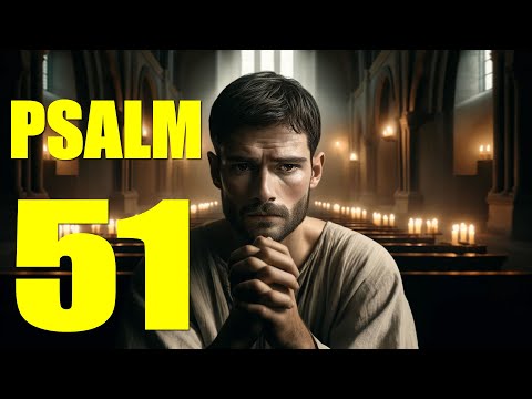 Psalm 51 Reading: A Prayer of Repentance (With words - KJV)