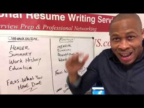 What’s is the difference between a chronological and functional style resume?