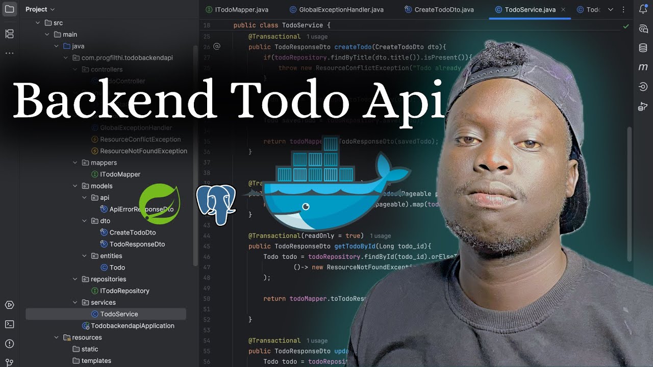 A complete backend api for a glorified todo app