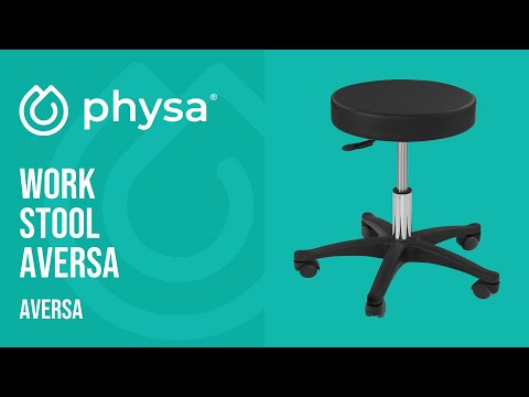 Work Stool Aversa - Black | www.expondo.co.uk