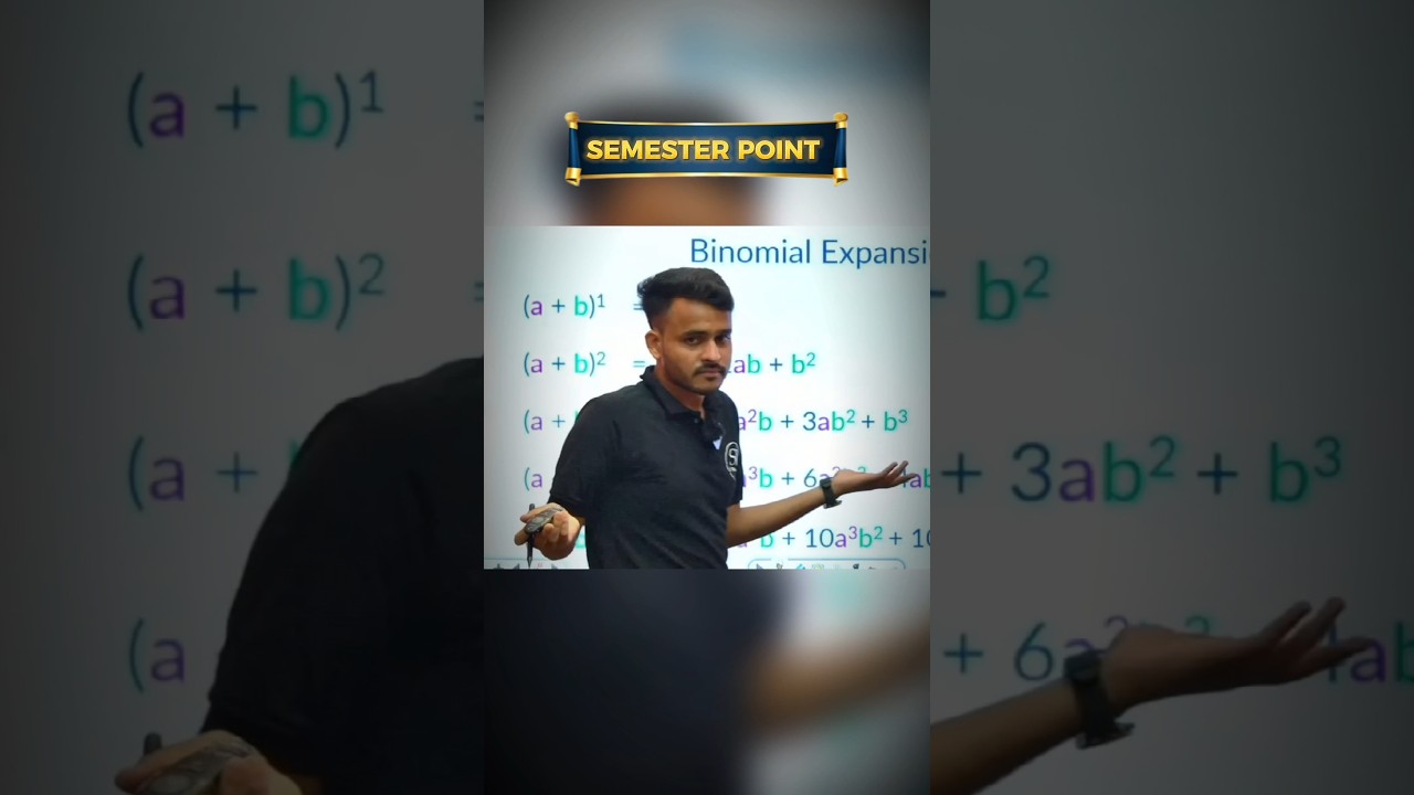 Binomial theorem 🔥।। 1st Semester ।।Maths-1st ।। Anurag sir #polytechnic #semesterpoint