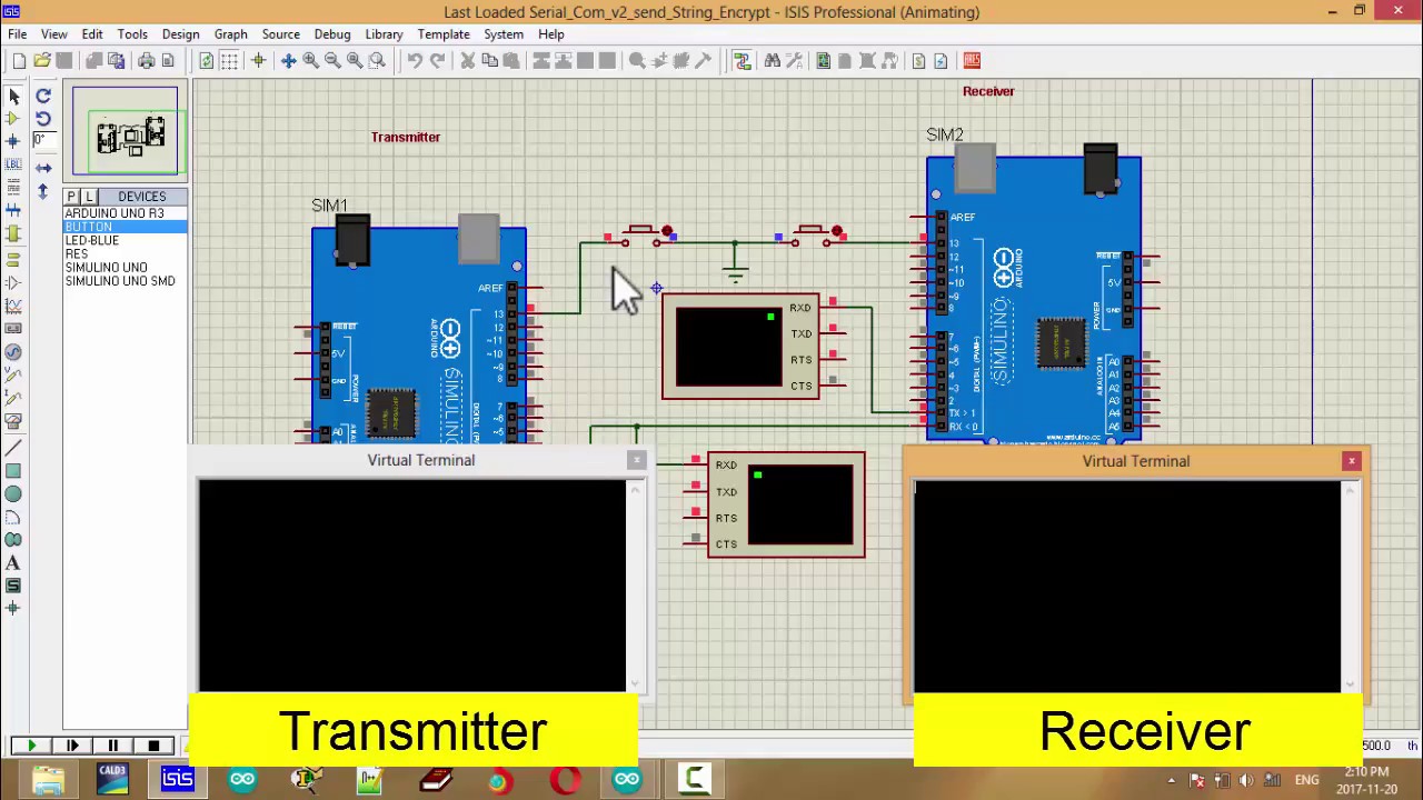 Transmition Encrypt and Decrypt Code in Arduino