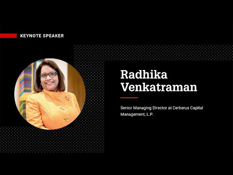 Radhika Venkatraman speaks at the 2024 Applied AI in Engineering and Computer Science Symposium
