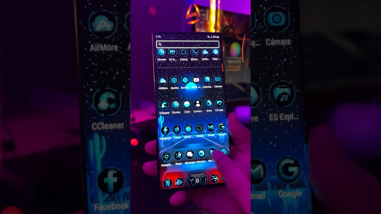 Iconos Blue para personalizar tu Celular #iconos #launcher #novalauncher #personalizacion #iconos