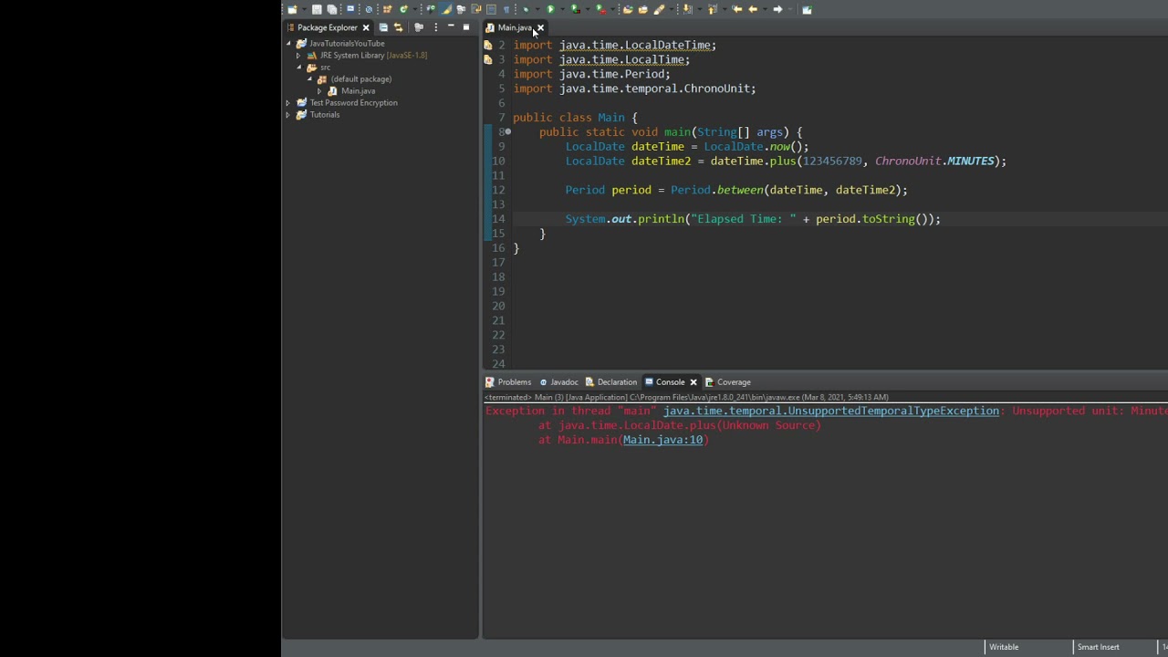 Java - #25 - Find a Period of Time Between Two Dates