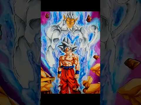 GokuMUI with ozaru #shorts #anime #drawing #dbs #dbz #goku #viral #shorts #naruto #zaynekingart
