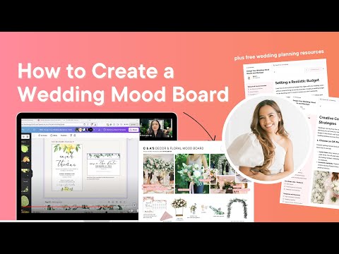 Design Your Wedding Course: How to Create Wedding Mood Board on Canva | Plan In Love | VV Planners
