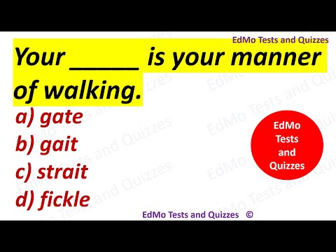 VOCABULARY TEST - 20. CAN YOU SCORE 10/10? Words related to movement /walking.