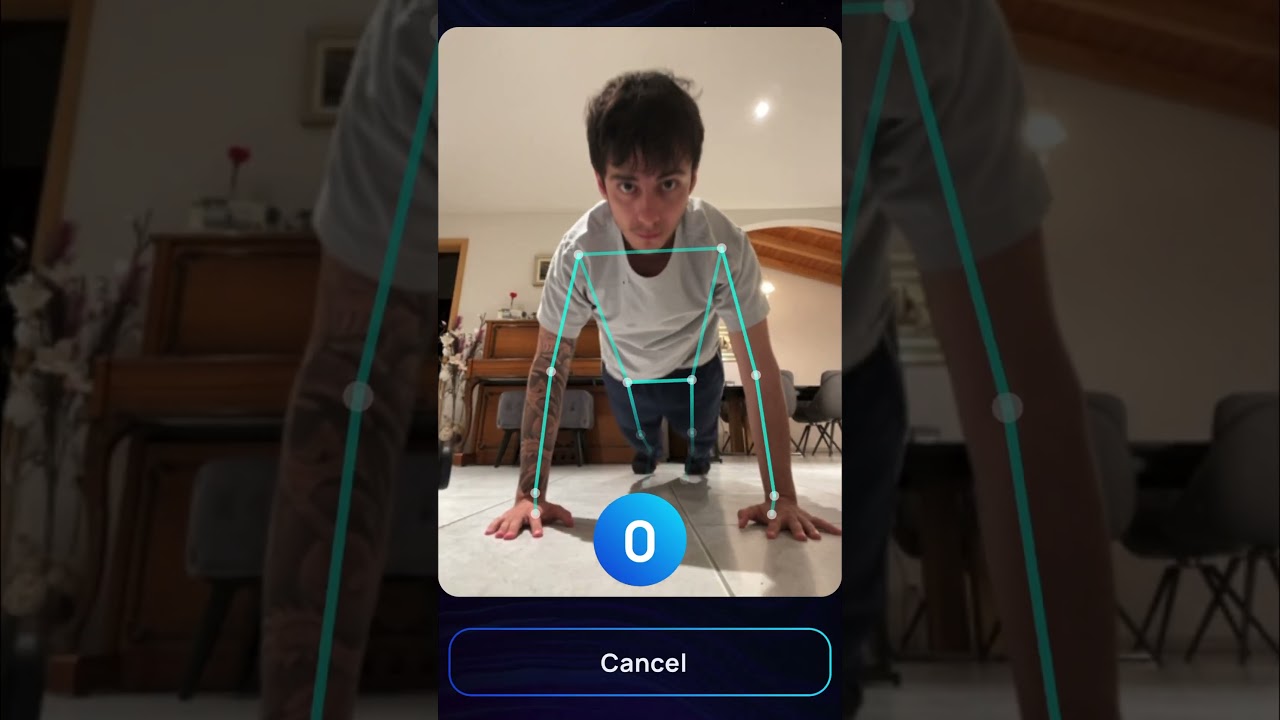 Pushscroll makes you do pushups before you can scroll | DOWNLOAD ON APPSTORE OR PLAYSTORE