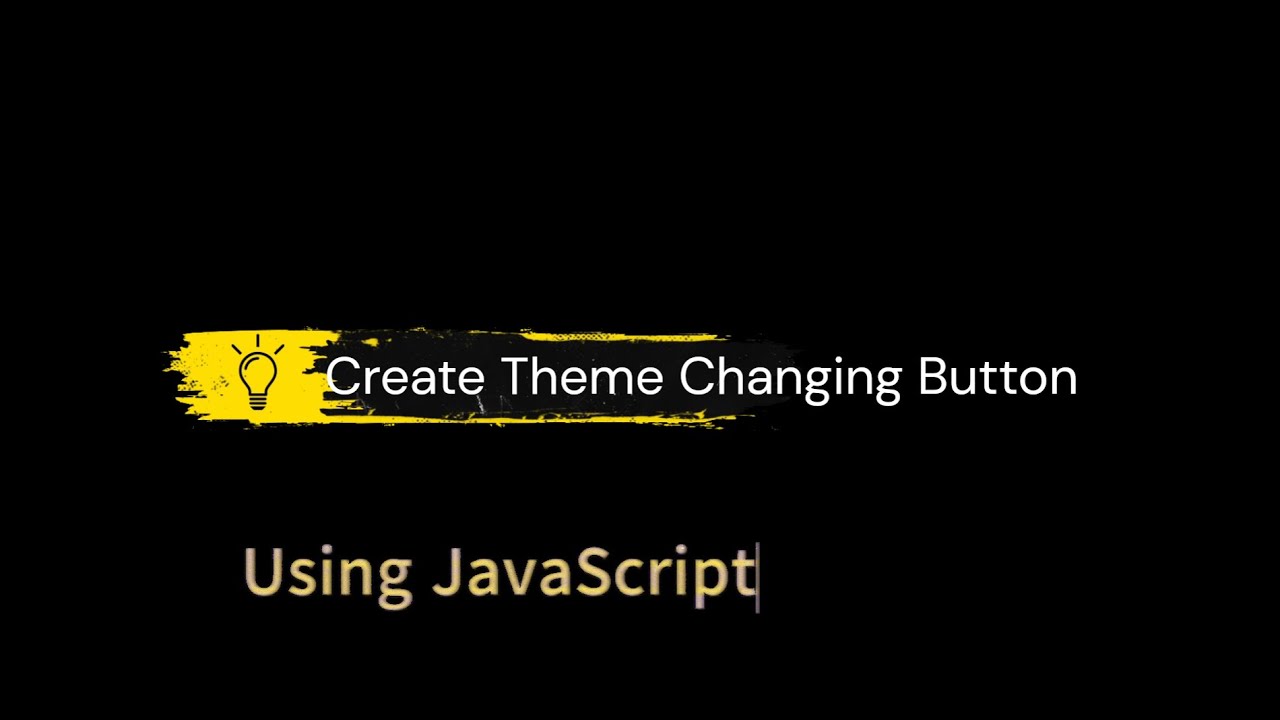 Building a Light/Dark Mode Button | HTML ,CSS , JavaScript | #toggle #theme #darkmode #lightmode