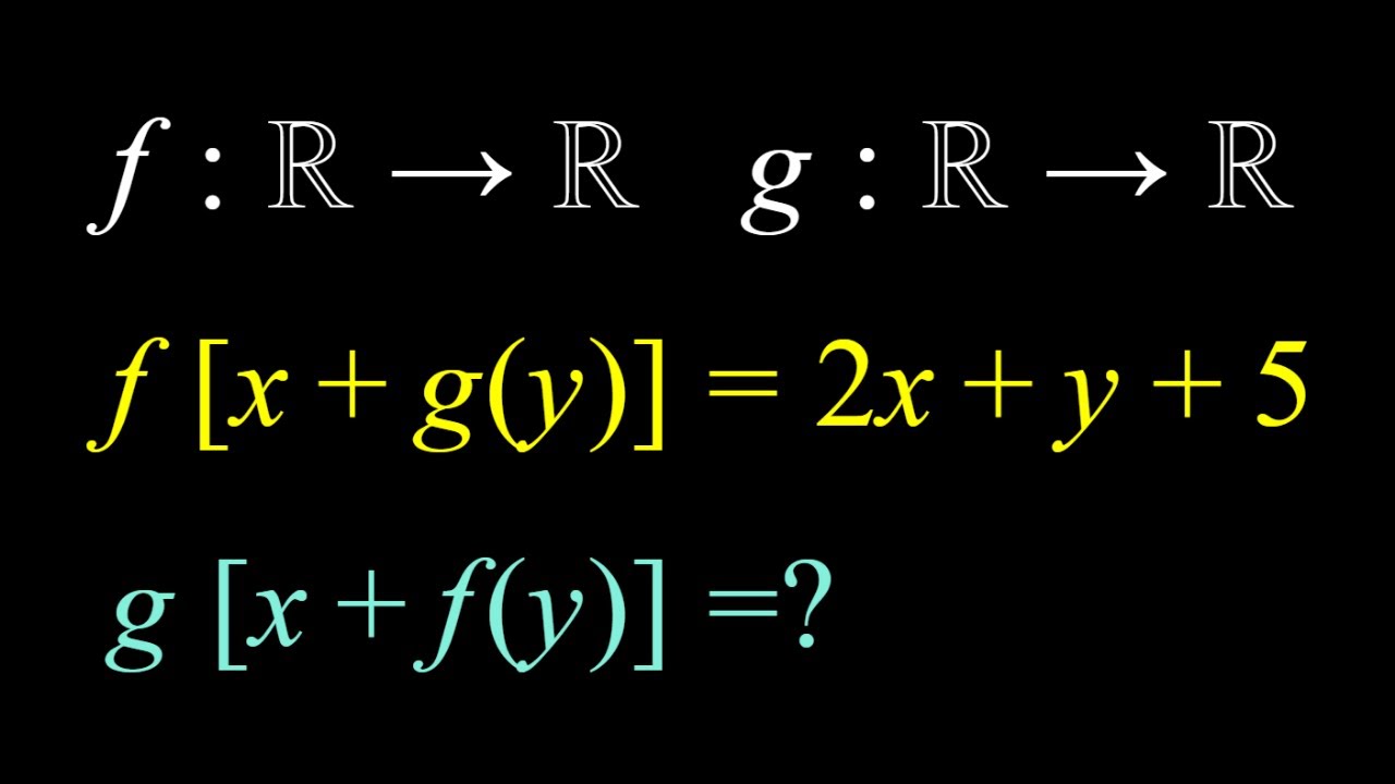 A Functional Equation with Two Functions