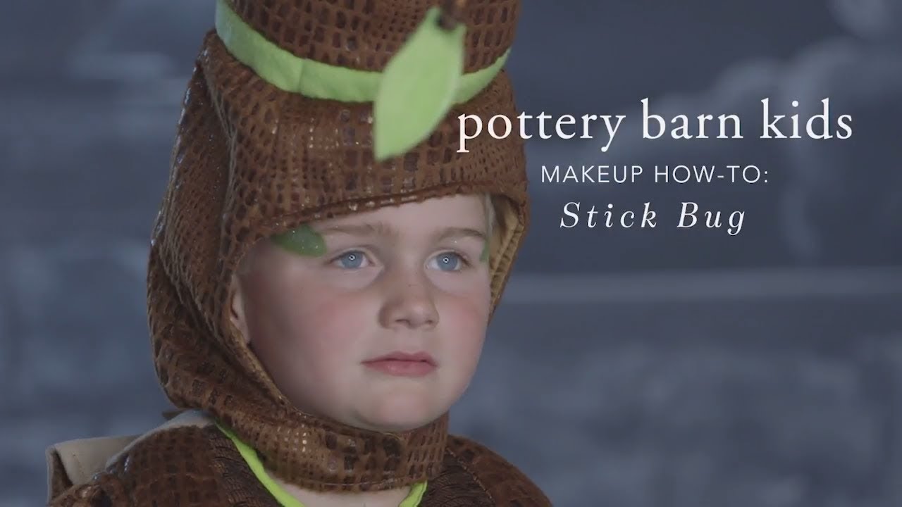 Fun Halloween Makeup Tutorial - Stick Bug Costume for Pottery Barn Kids
