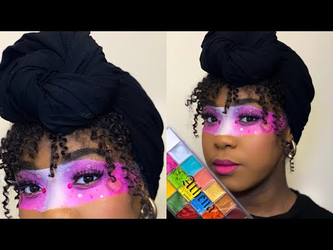 Trying The Viral Tape Trend Makeup | Athena Painting Palette | Destiny Sunshine
