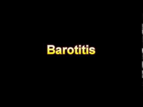 What Is The Definition Of Barotitis Medical Dictionary Free Online