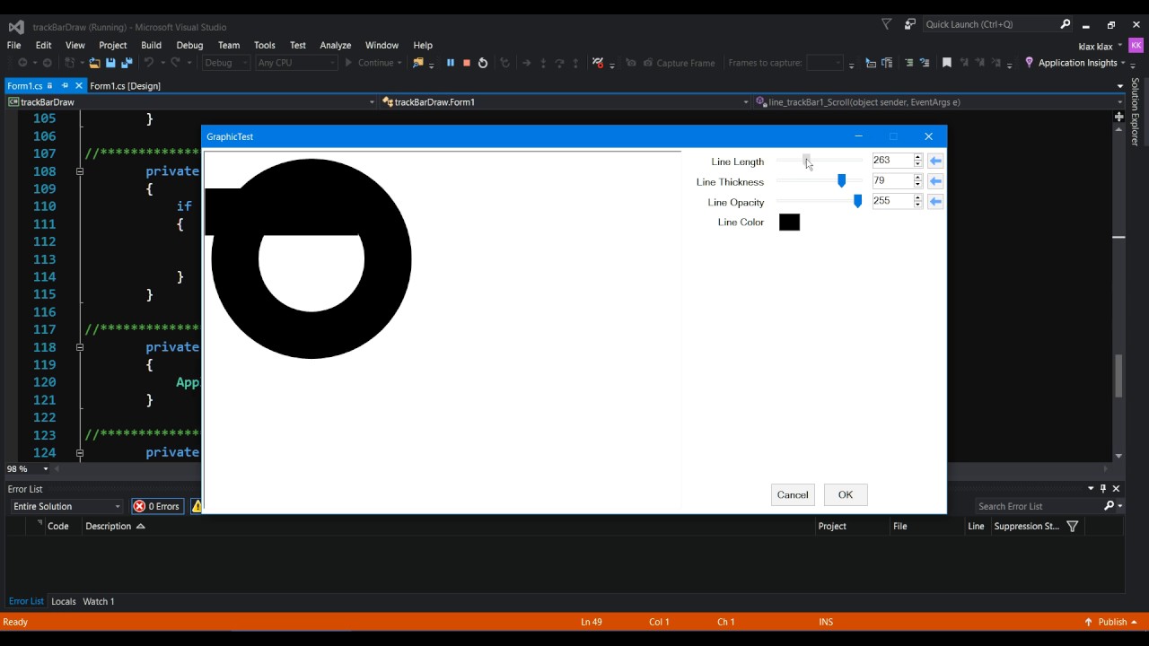 C# How to draw using trackBar