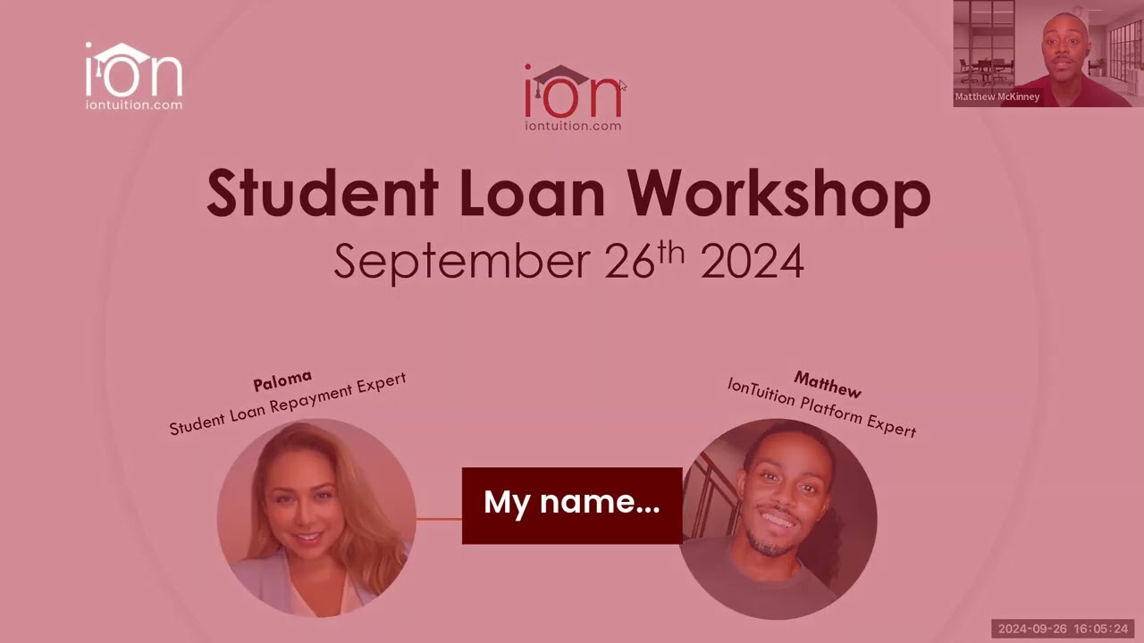 Student Loan Borrower Workshop Demo