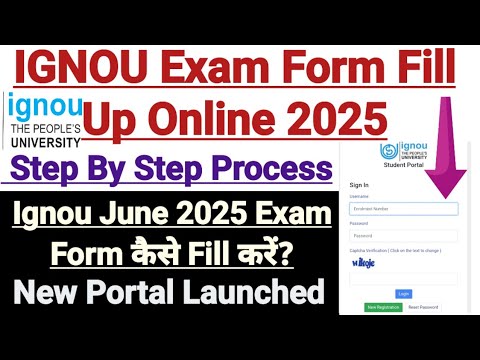 Ignou Exam Form Fill Up Online 2025 || Ignou June 2025 Exam Registration || Step By Step Process