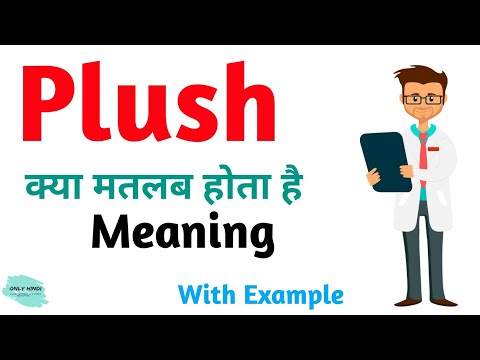 Plush meaning in hindi | Plush Ka Kya Matlab hota hai | Daily use English words
