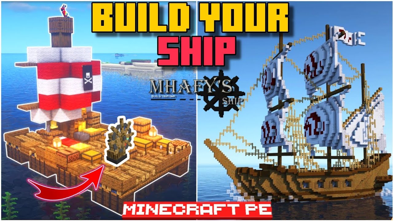 ⚓MHAFY'S SHIP ADDON for BEDROCK | MINECRAFT PE +1.21 #addons