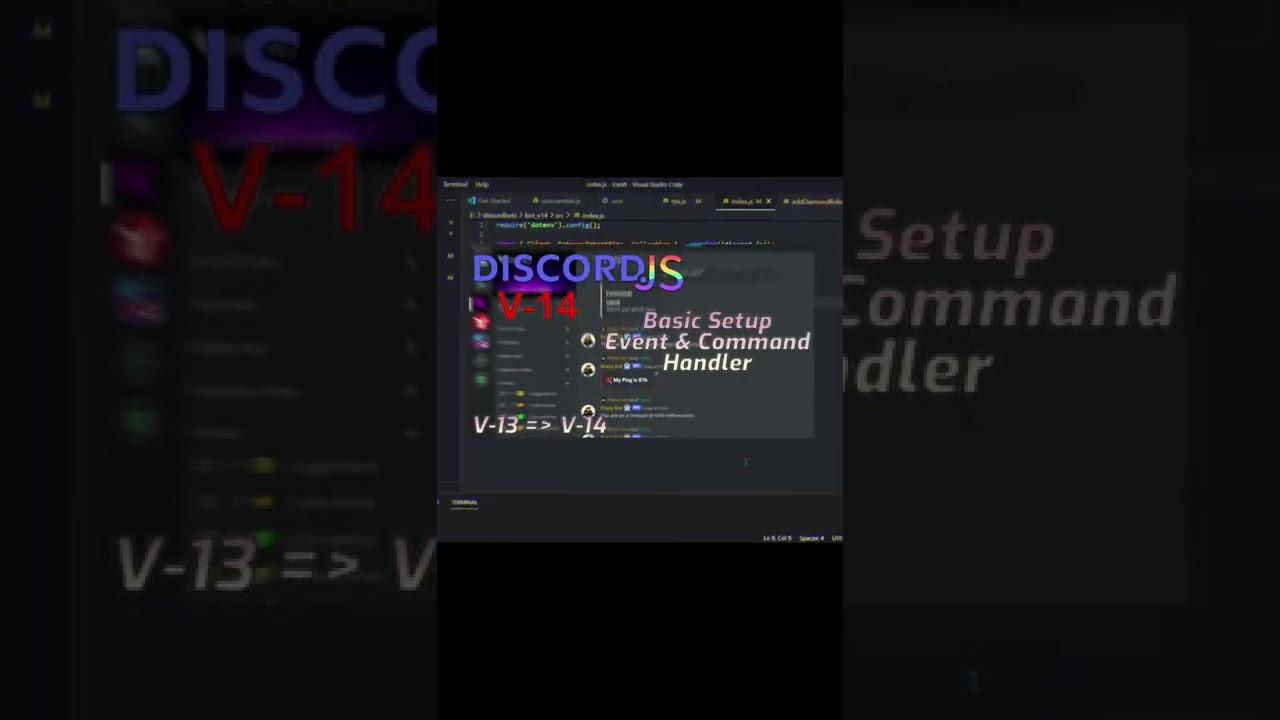 Get Started With Discord JS V-14 | #discord #bot #latest #javascript #djs14