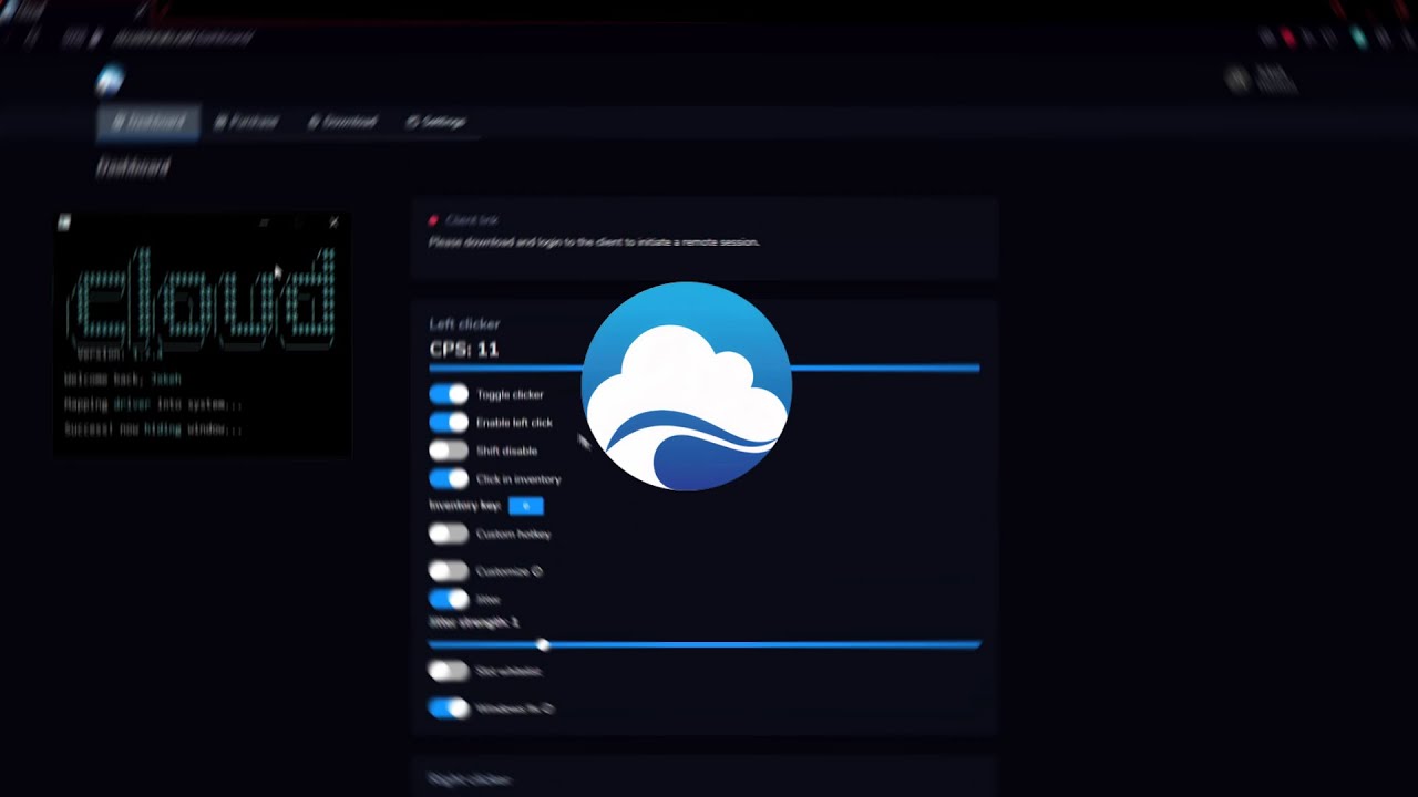 Cloud Clicker - Autoclick in Minecraft from a WEBSITE [C++ WebGUI]
