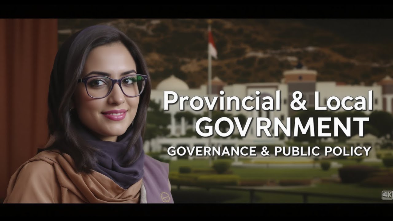 Provincial Government and Local Government in Pakistan | Governance and public policies
