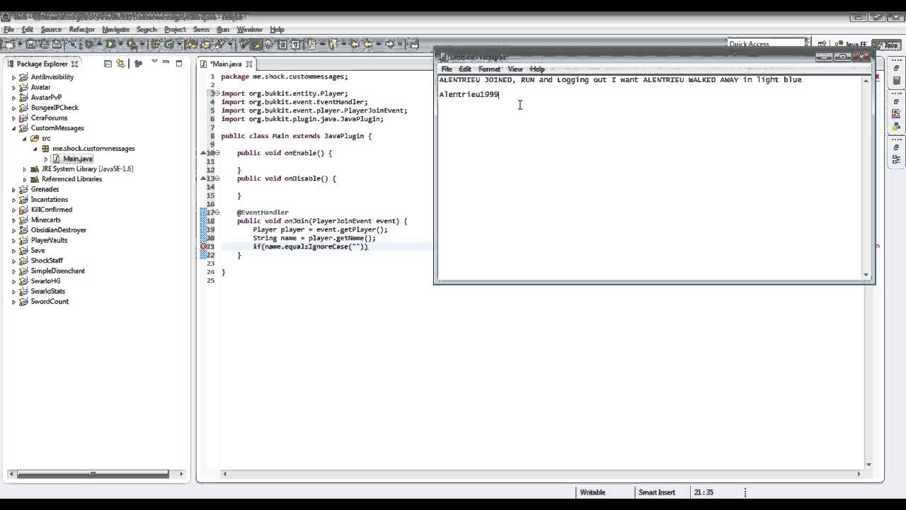 Bukkit Plugin Tutorial | First Plugin