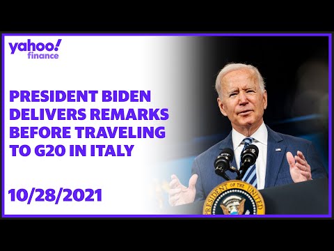 President Biden delivers remarks before he travels to the G20 in Italy