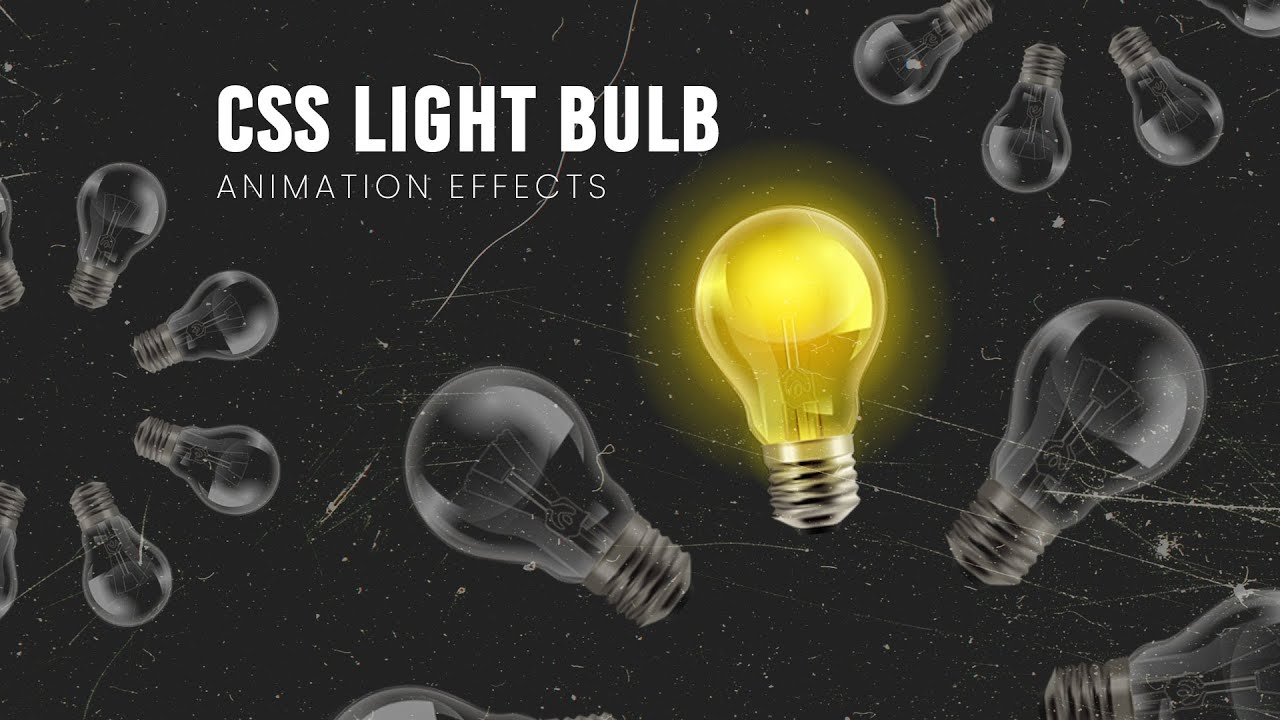 CSS Light Bulb Animation Effects | Html CSS @OnlineTutorialsYT